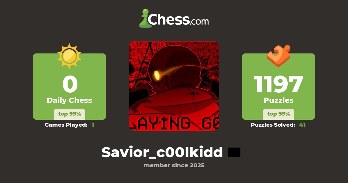 Savior (Savior_c00lkidd) - Chess Profile - Chess.com