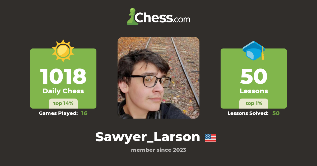 Sawyer Larson (Sawyer_Larson) - Chess Profile - Chess.com