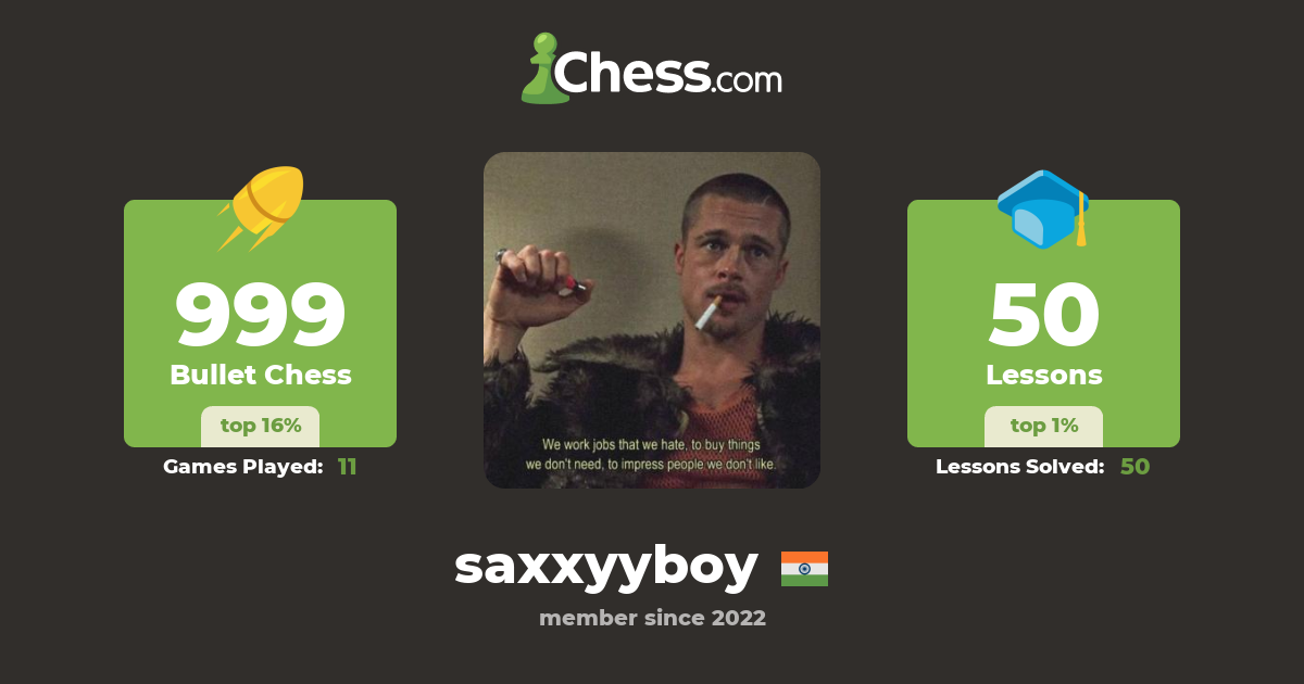 saxxyyboy - Chess Profile - Chess.com