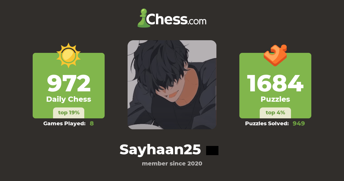 Sayhaan25 - Chess Profile - Chess.com