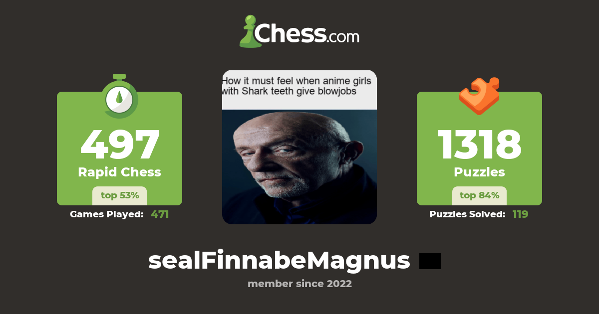 sealFinnabeMagnus - Chess Profile - Chess.com