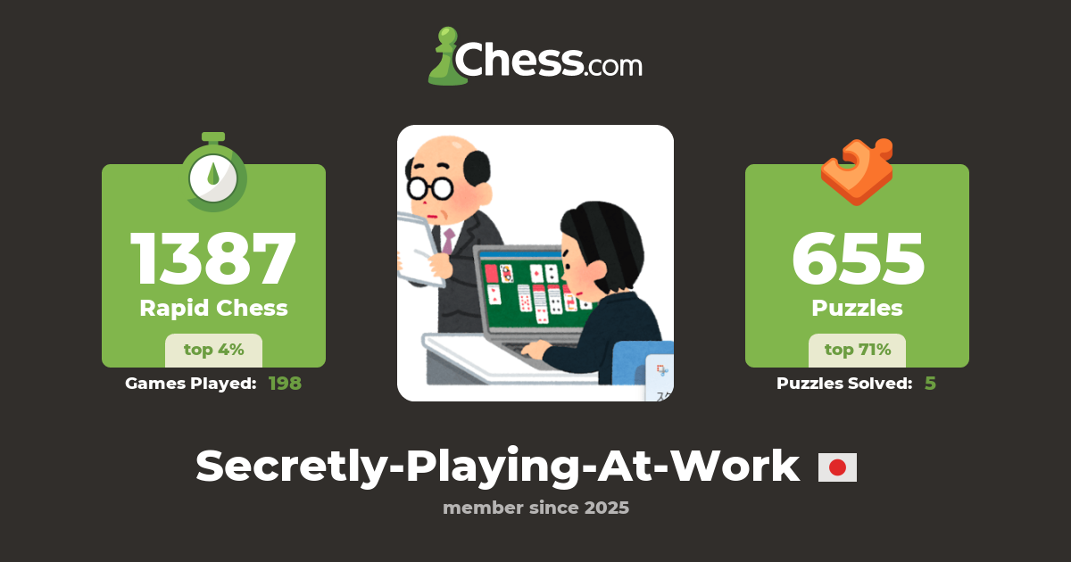 Work Player (Secretly-Playing-At-Work) - Chess Profile - Chess.com