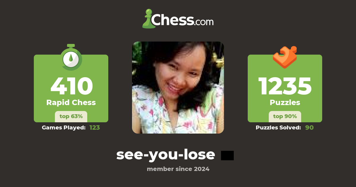 Nova Ruslaini GaSte Blasteran Medan-Lahat (see-you-lose) - Chess Profile - Chess.com