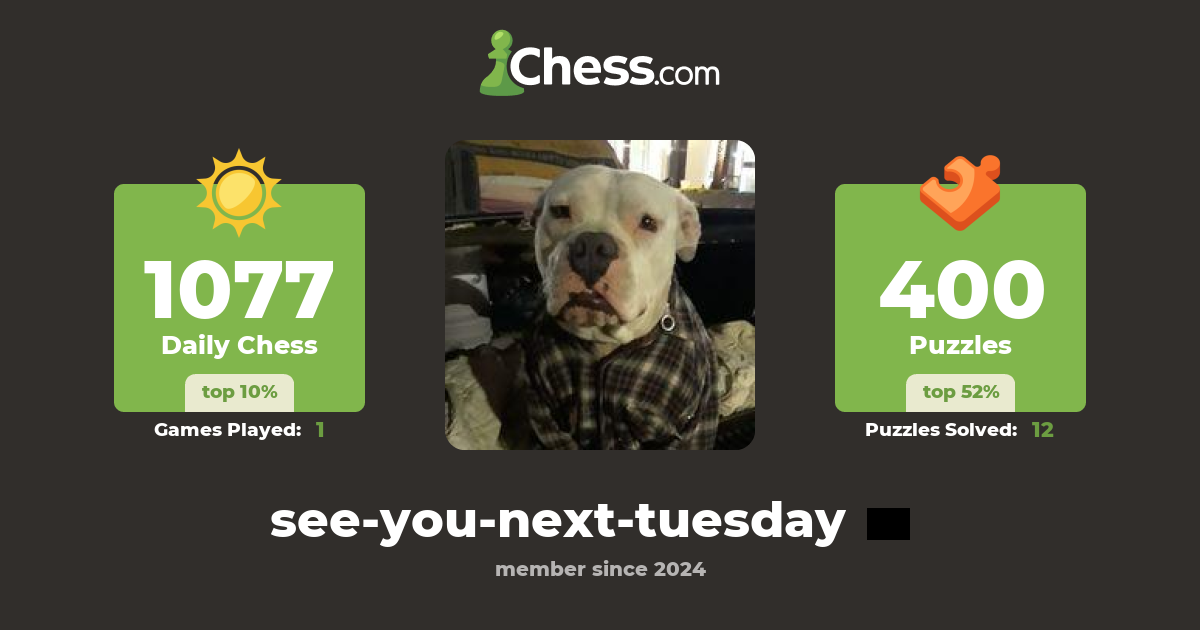 see-you-next-tuesday - Chess Profile - Chess.com