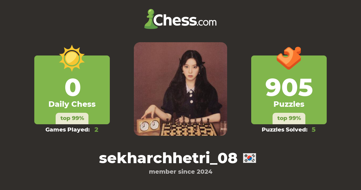 Seo-Jun (sekharchhetri_08) - Chess Profile - Chess.com