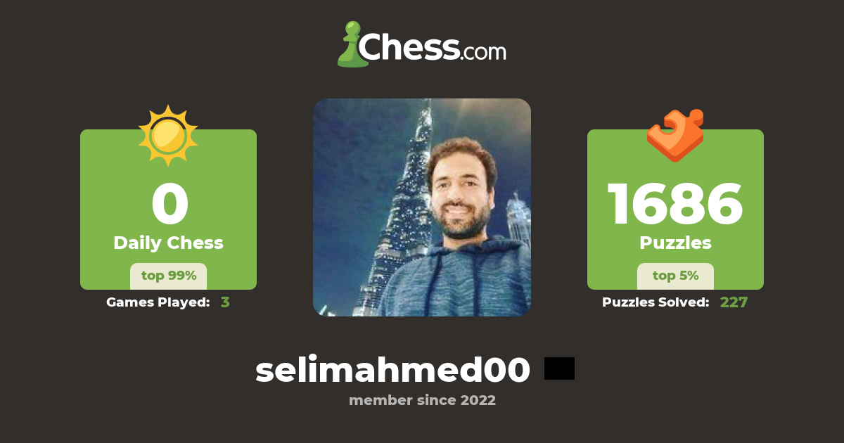 Selim Ahmed (selimahmed00) - Chess Profile - Chess.com