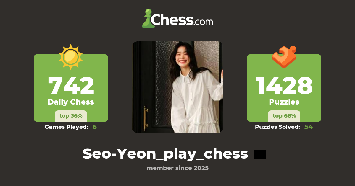 Kang Seo-Yeon (Seo-Yeon_play_chess) - Chess Profile - Chess.com