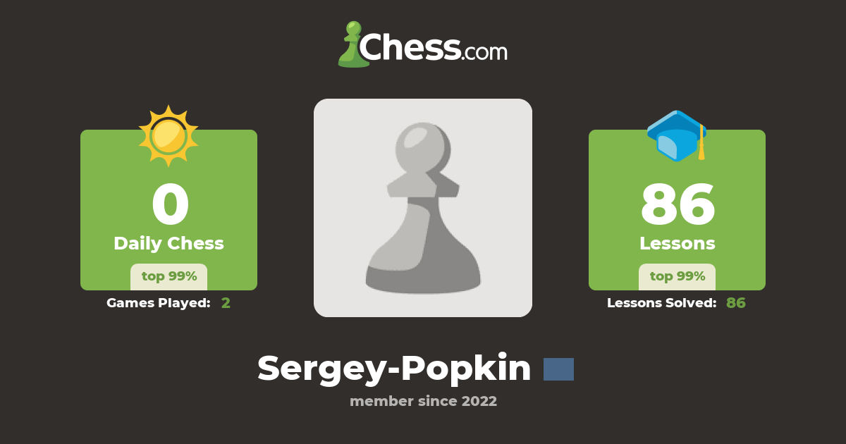 Сергей Попкин (Sergey-Popkin) - Chess Profile - Chess.com