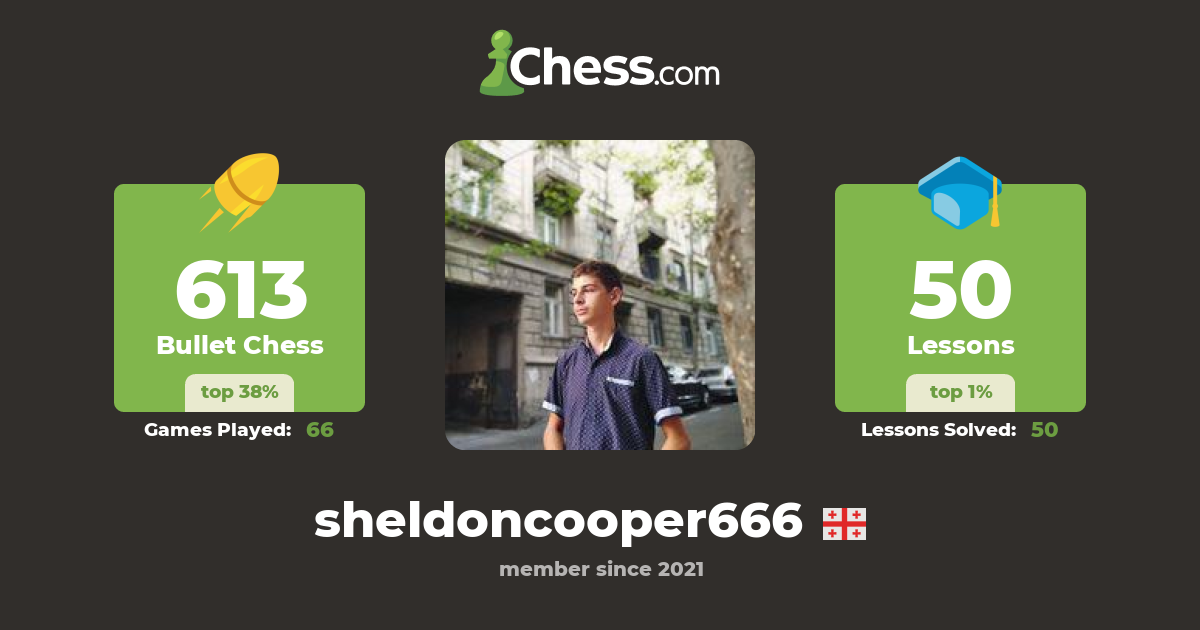 არჩილ ჯორბენაძე (sheldoncooper666) - Chess Profile - Chess.com