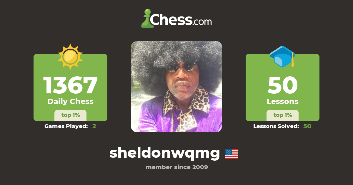 Sheldon WQMG (sheldonwqmg) - Chess Profile - Chess.com