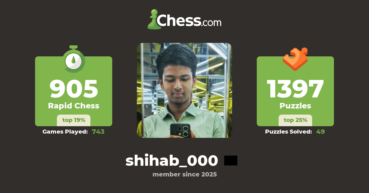 MD SHIHAB (shihab_000) - Chess Profile - Chess.com
