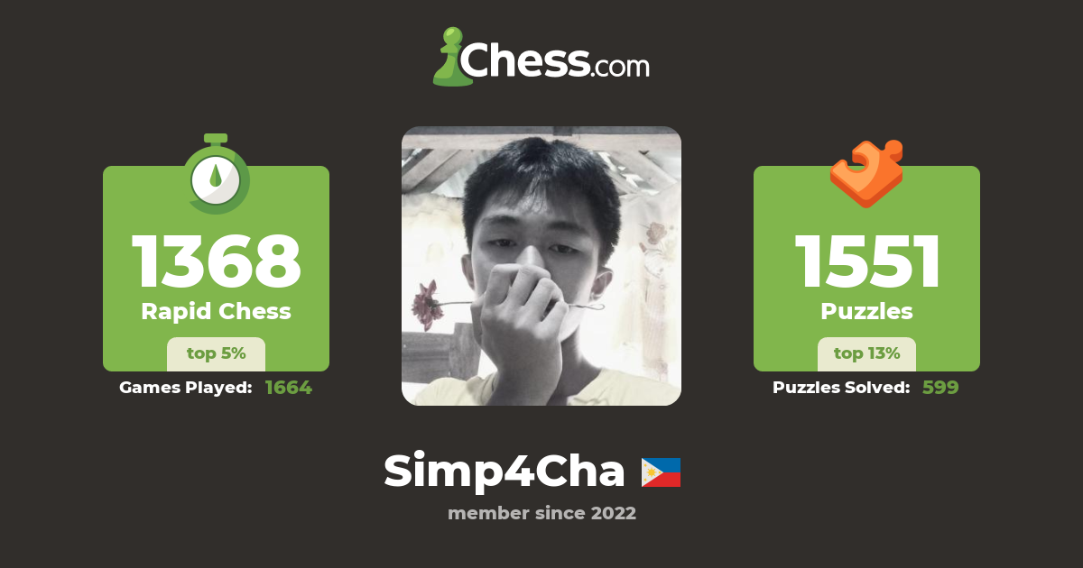 James Adriel Valeriano (Simp4Cha) - Chess Profile - Chess.com