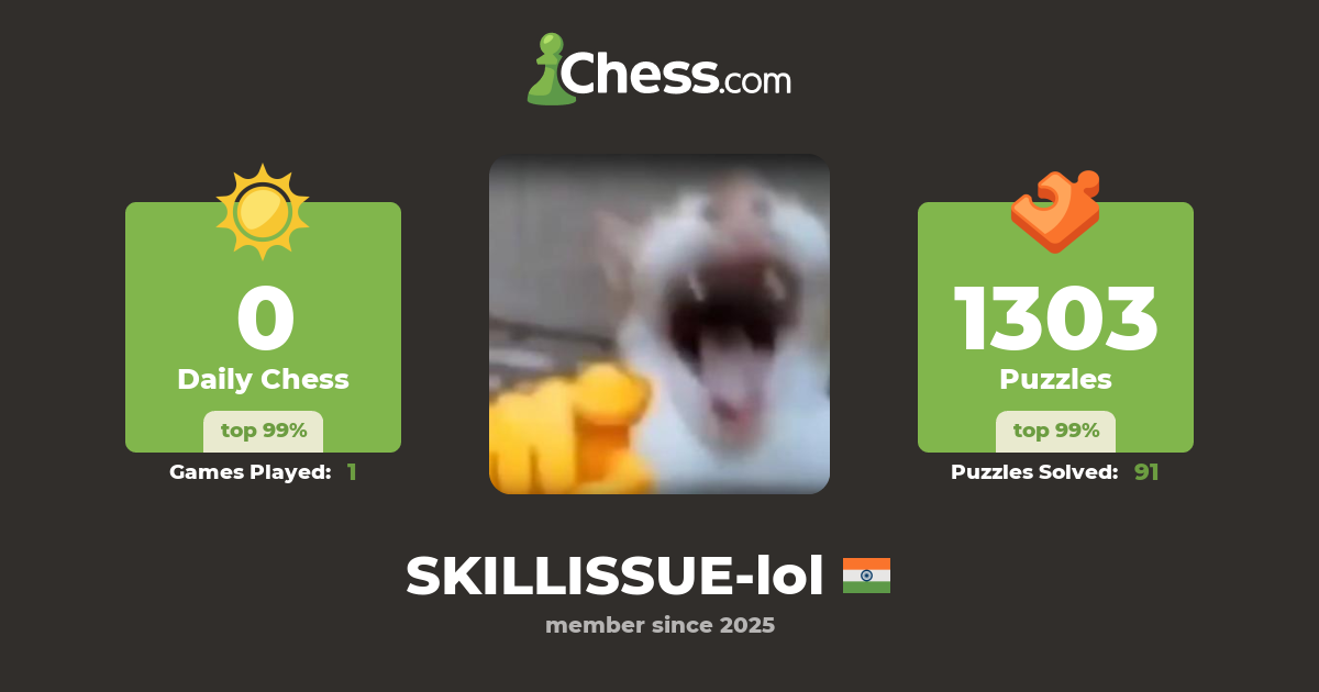 SKILLISSUE-lol - Chess Profile - Chess.com
