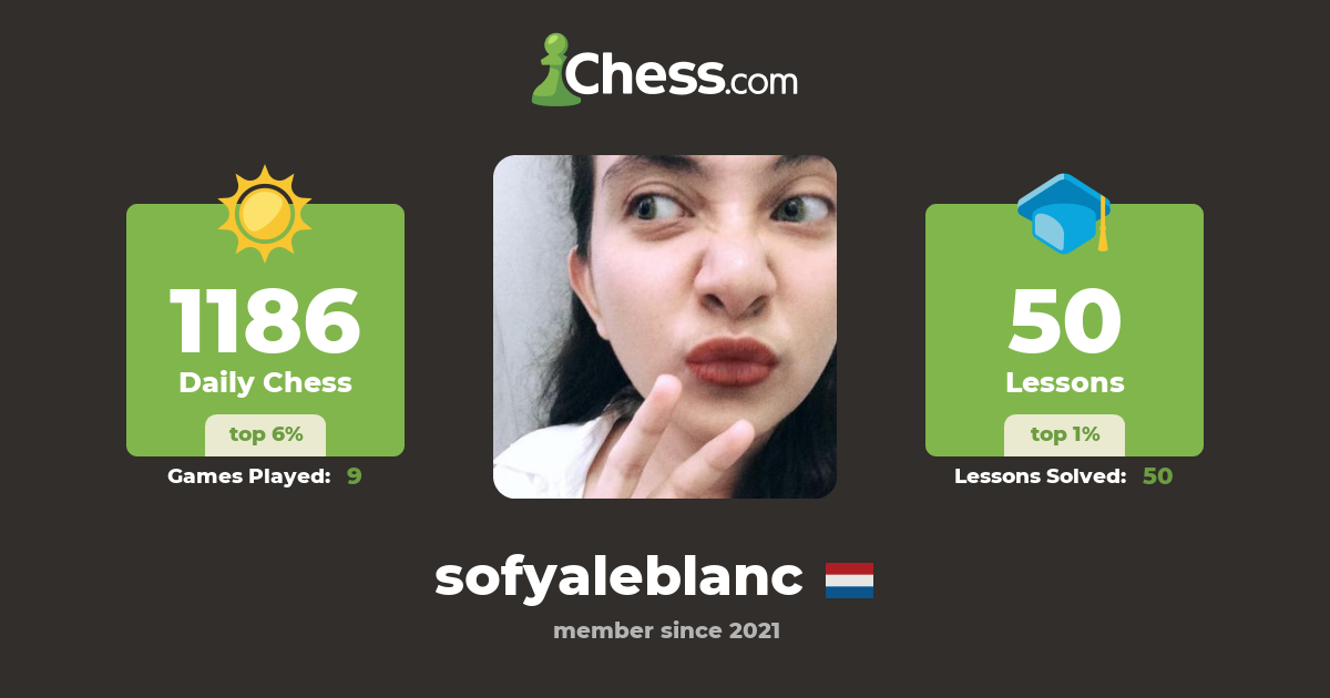 Sofya LeBlanc (sofyaleblanc) - Chess Profile - Chess.com