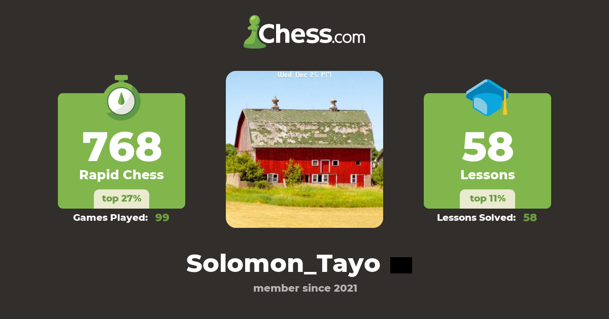 Solomon Adetayo (Solomon_Tayo) - Chess Profile - Chess.com