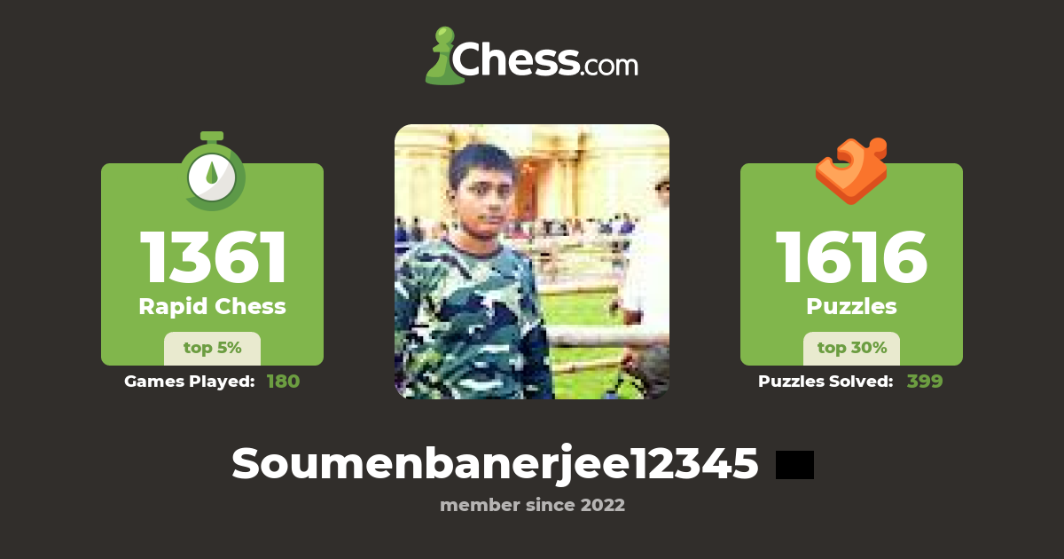 Soumen Banerjee (Soumenbanerjee12345) - Chess Profile - Chess.com