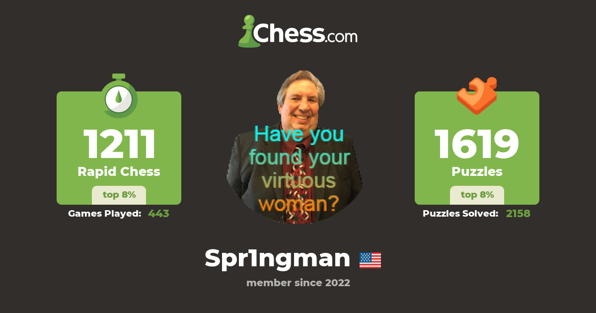 Bryan Springer (Spr1ngman) - Chess Profile - Chess.com