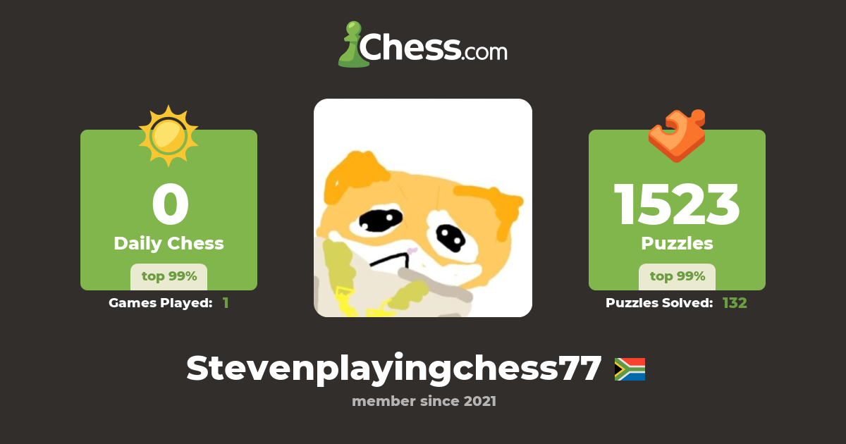 Steven Le Grange (Stevenplayingchess77) - Chess Profile - Chess.com