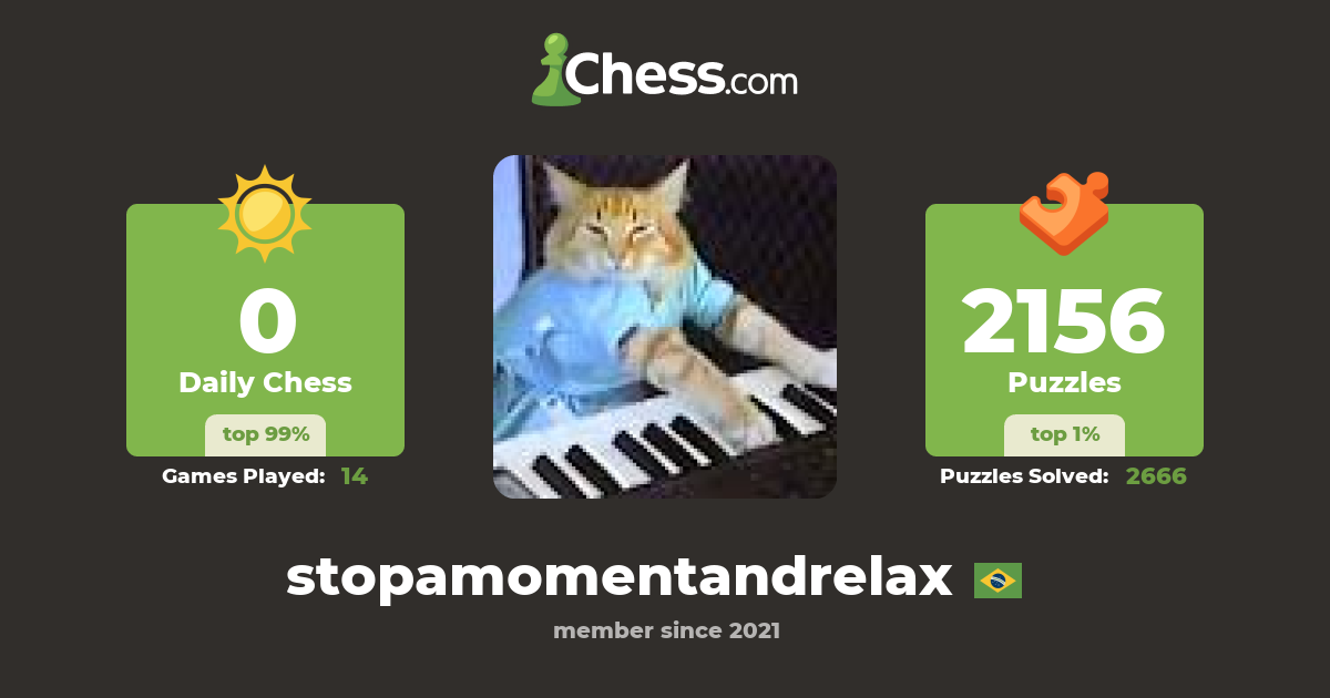 Stop a moment and relax (stopamomentandrelax) - Chess Profile - Chess.com