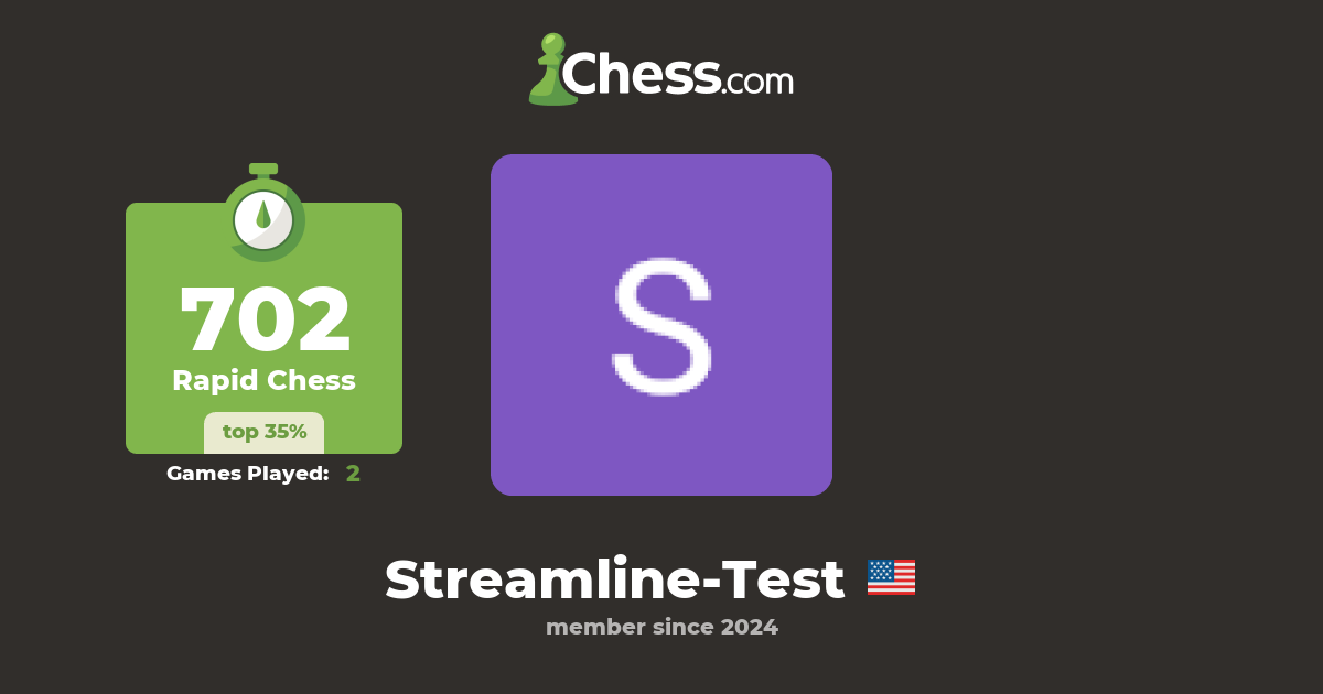 Streamline Test (Streamline-Test) - Chess Profile - Chess.com