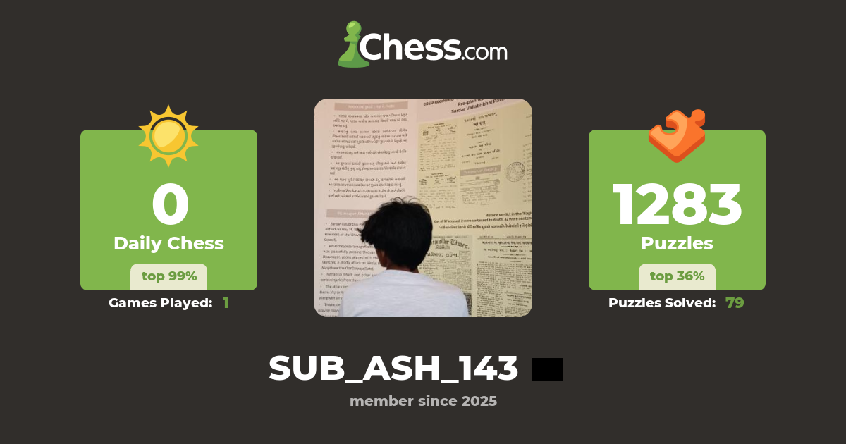 subash (SUB_ASH_143) - Chess Profile - Chess.com