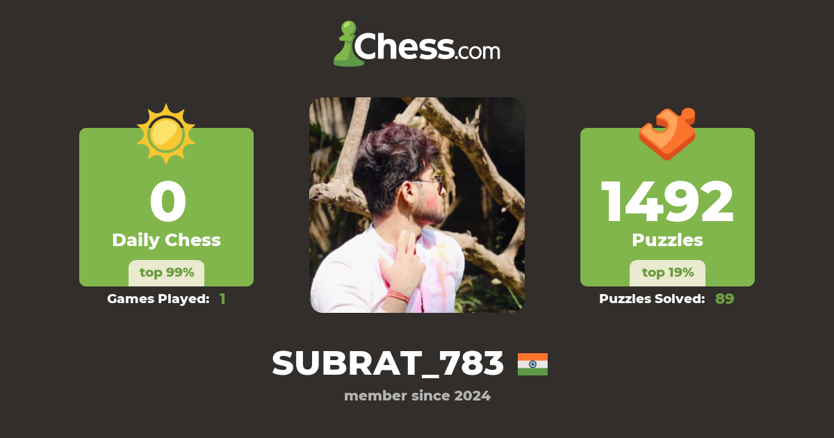 Subrat Kumar (SUBRAT_783) - Chess Profile - Chess.com