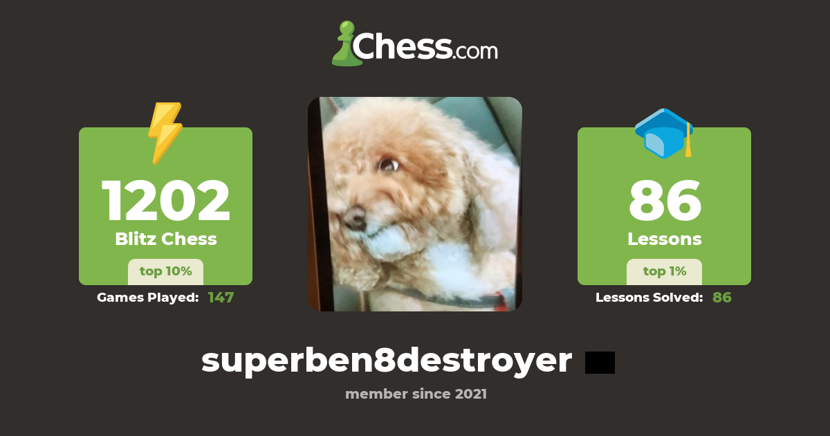 SuperBen Destroyer (superben8destroyer) - Chess Profile - Chess.com