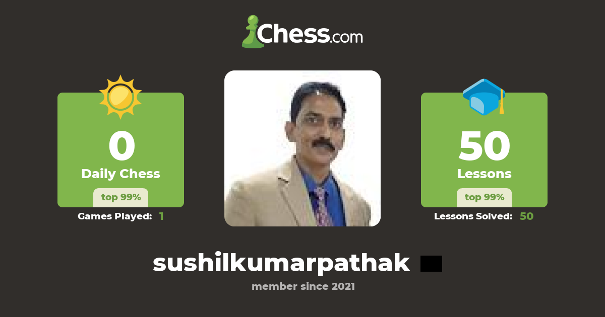 Sushil Pathak (sushilkumarpathak) - Chess Profile - Chess.com