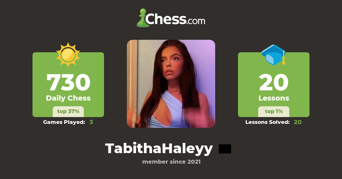 Tabitha Whitaker (TabithaHaleyy) - Chess Profile - Chess.com