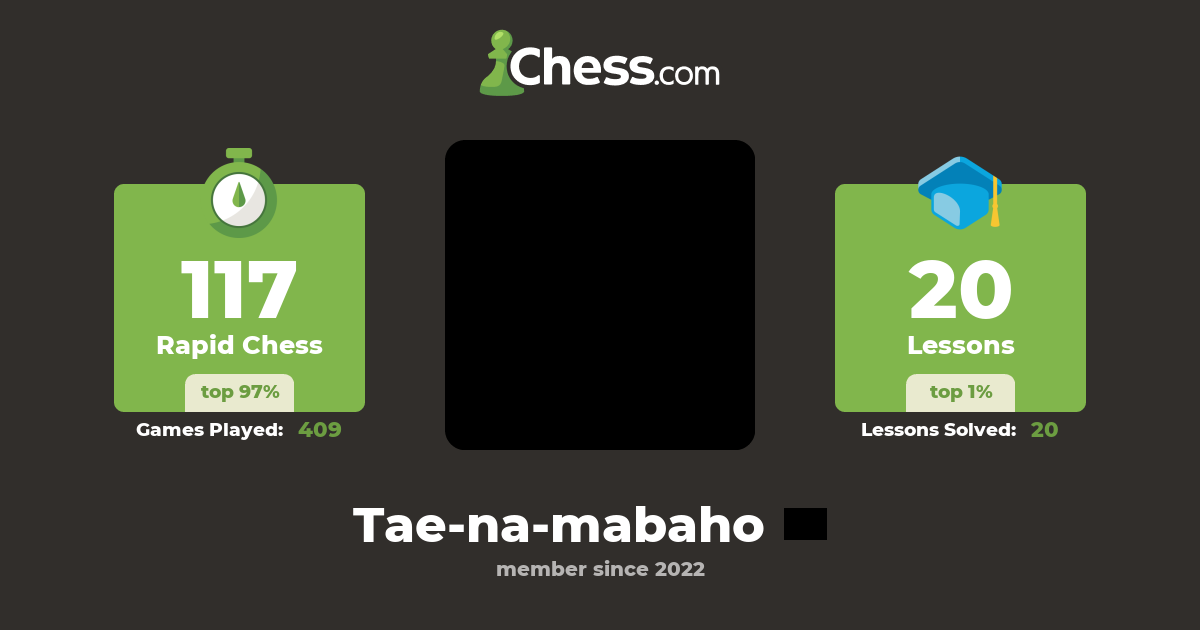 Tae-na-mabaho - Chess Profile - Chess.com