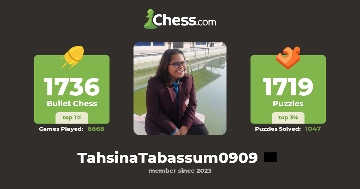 Tahsina Tabassum (TahsinaTabassum0909) - Chess Profile - Chess.com
