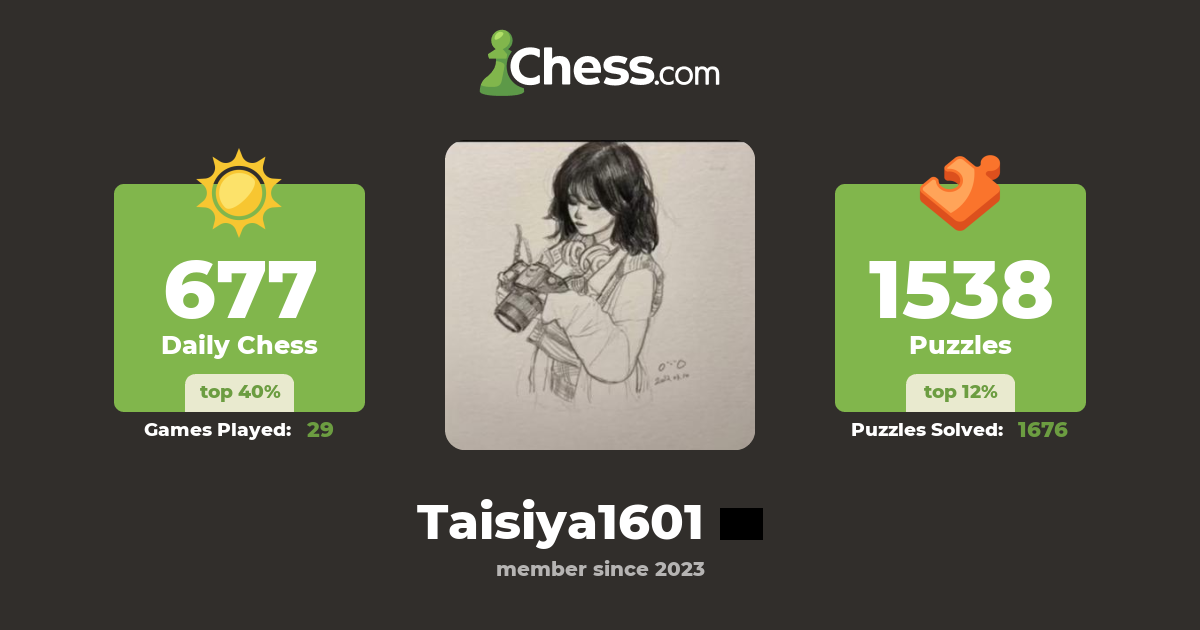 Тася (Taisiya1601) - Chess Profile - Chess.com