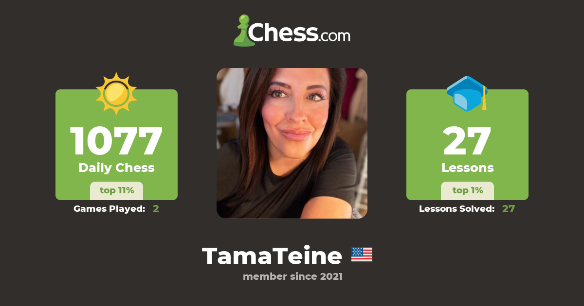 Sandra Sanderson (TamaTeine) - Chess Profile - Chess.com