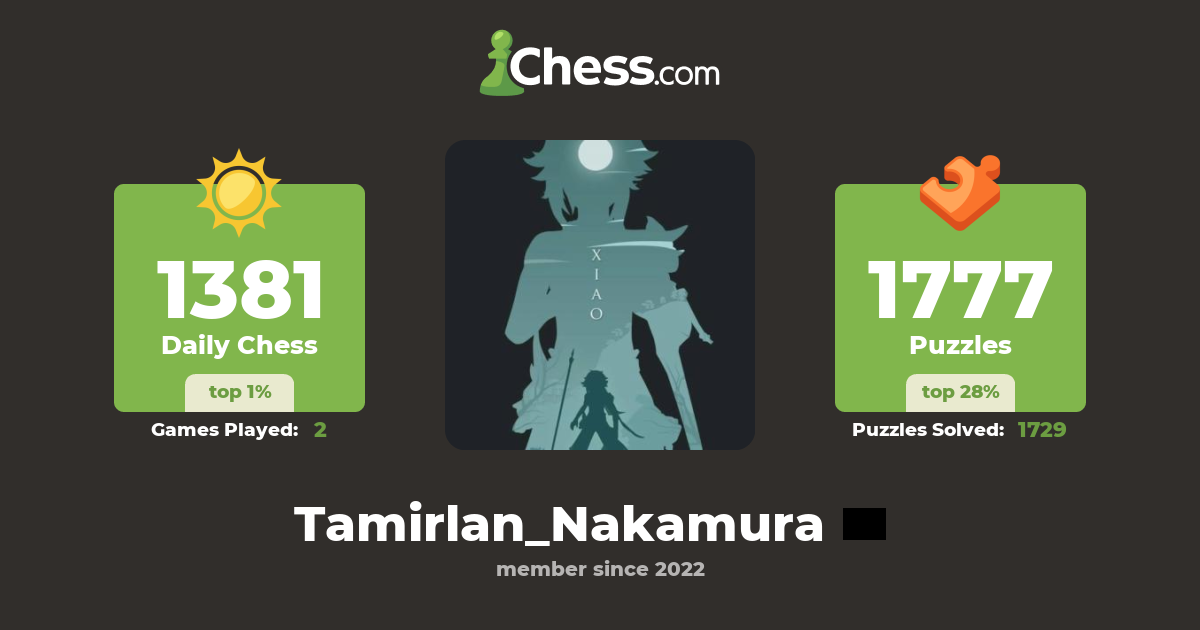 Tamirlan (Tamirlan_Nakamura) - Chess Profile - Chess.com