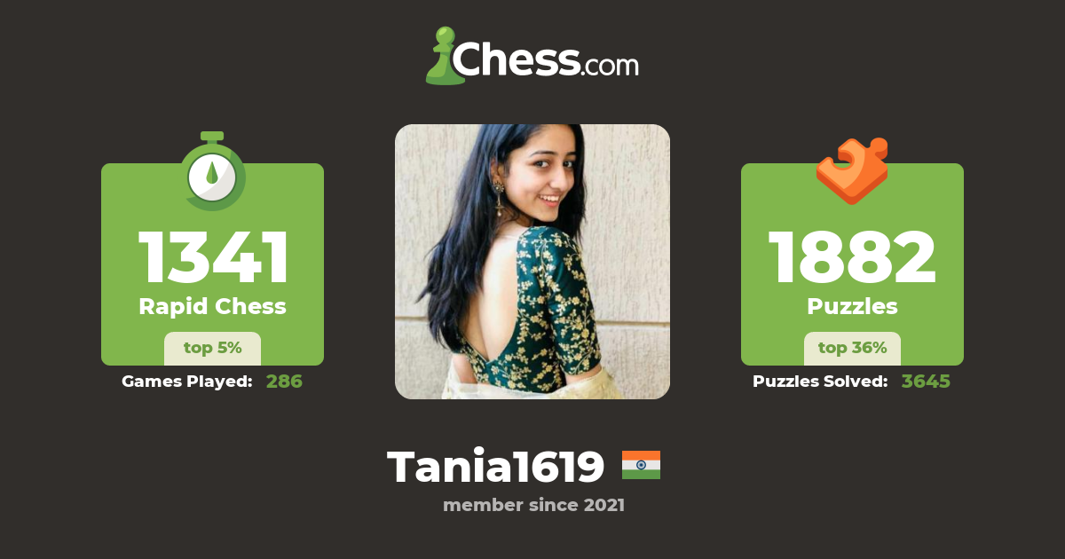 Tania (Tania1619) - Chess Profile - Chess.com