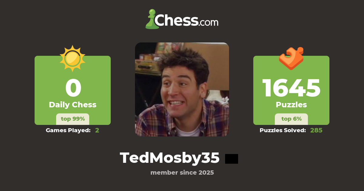 Theodore Evelyn Mosby (TedMosby35) - Chess Profile - Chess.com