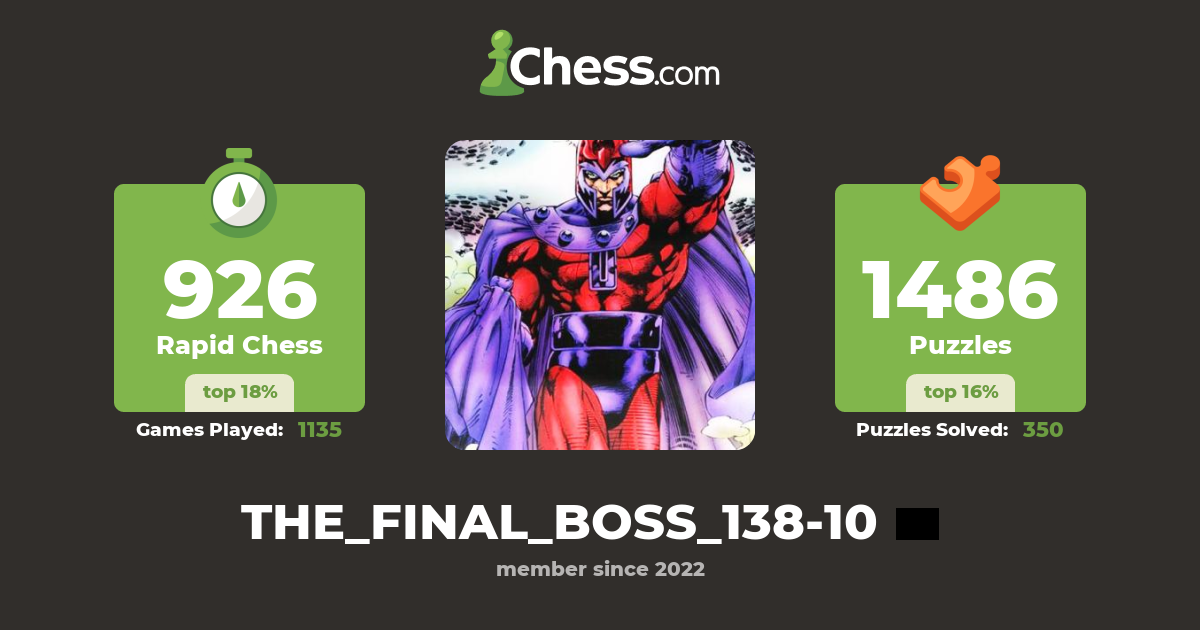 THE_FINAL_BOSS_138-10 - Chess Profile - Chess.com