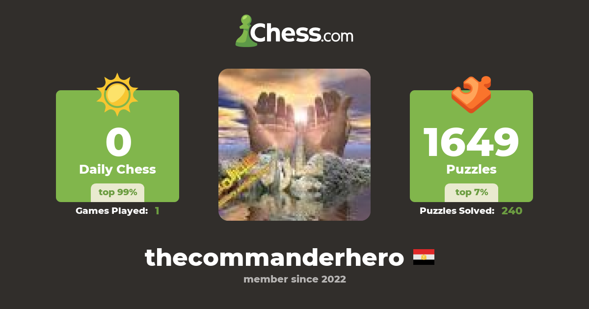The COMMANDER hero (thecommanderhero) - Chess Profile - Chess.com