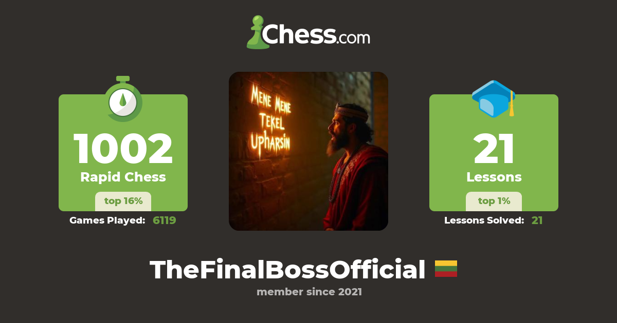 TheFinalBossOfficial - Chess Profile - Chess.com