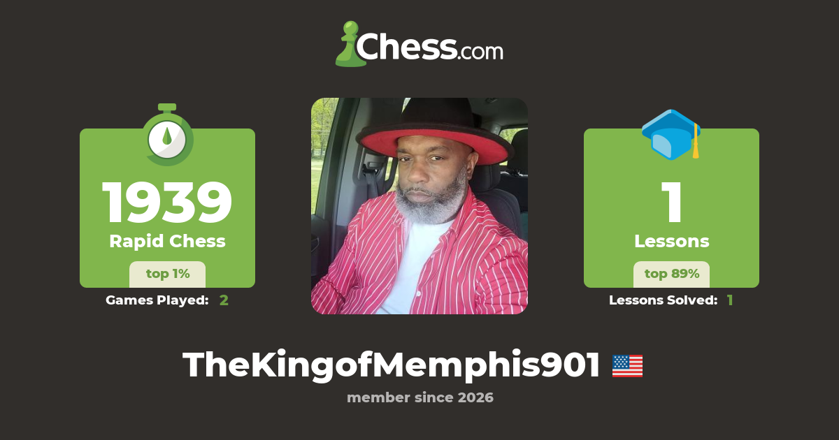 Carlos Sims (TheKingofMemphis901) - Chess Profile - Chess.com