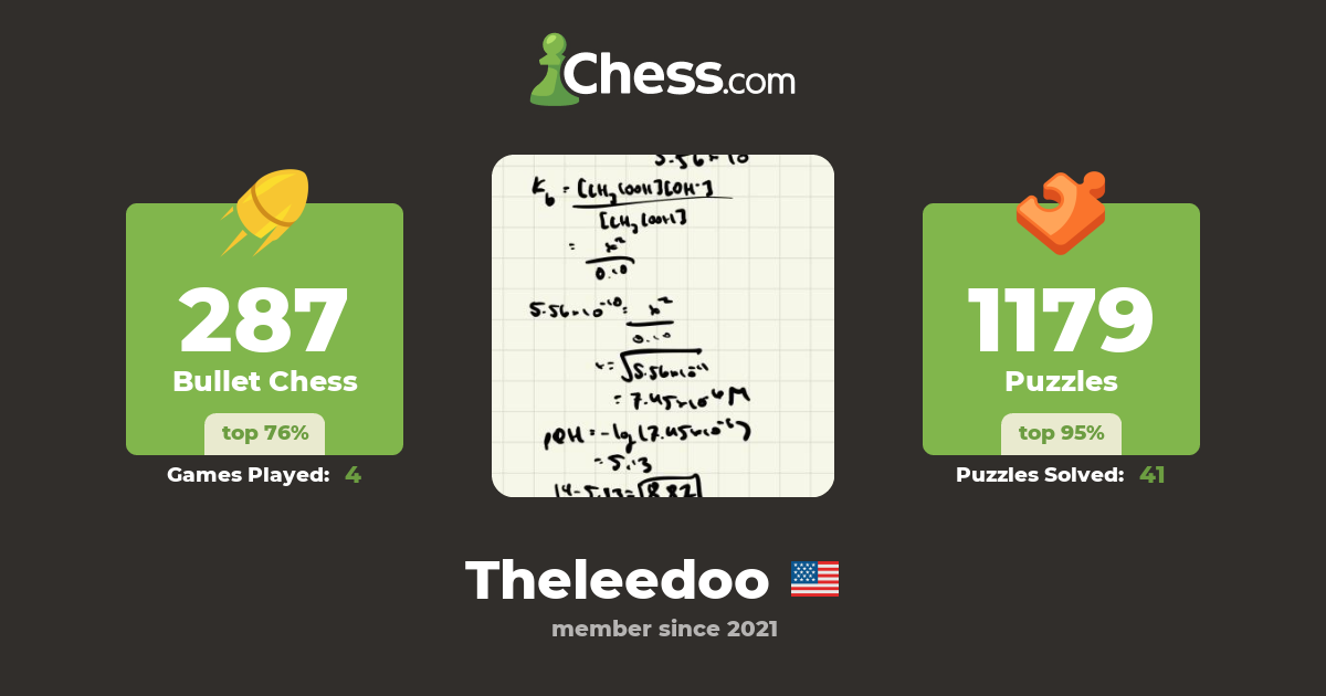 David Lee (Theleedoo) - Chess Profile - Chess.com