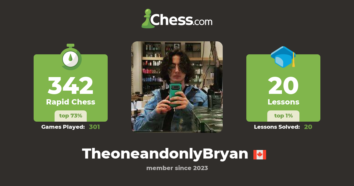 TheoneandonlyBryan - Chess Profile - Chess.com