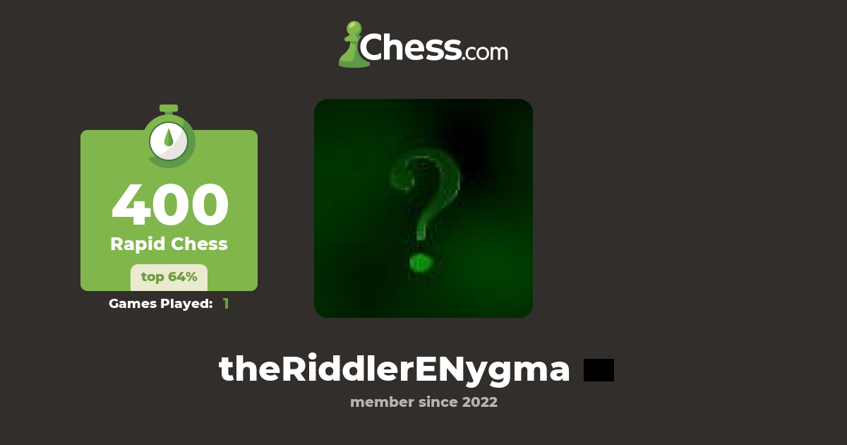 TheRiddler (theRiddlerENygma) - Chess Profile - Chess.com