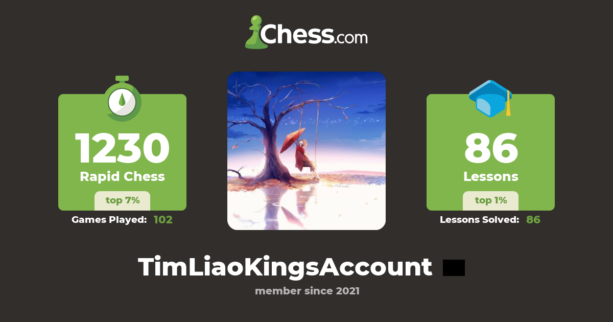 TimLiaoKingsAccount - Chess Profile - Chess.com