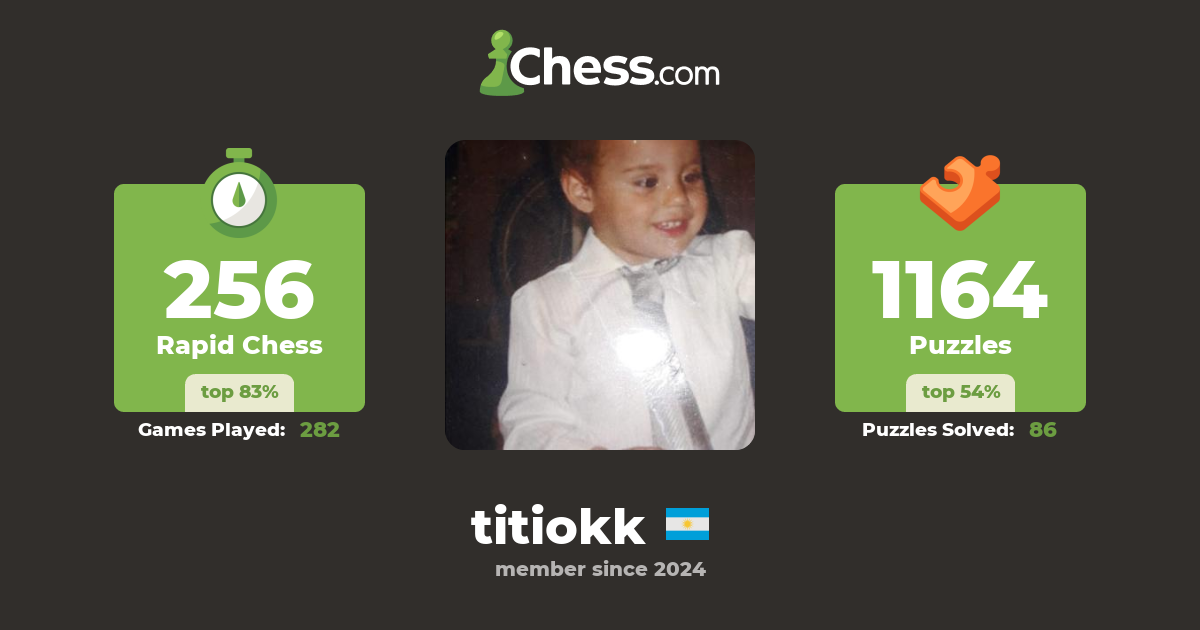 Tiago Serrano (titiokk) - Chess Profile - Chess.com