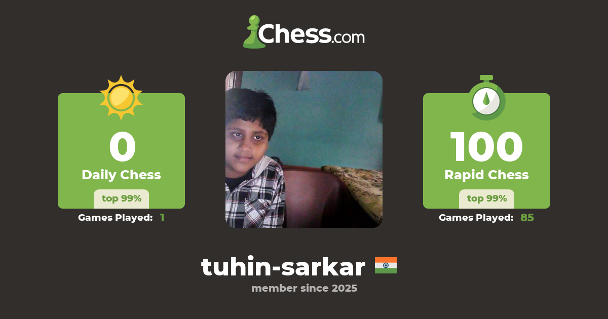 tarun sarkar (tuhin-sarkar) - Chess Profile - Chess.com