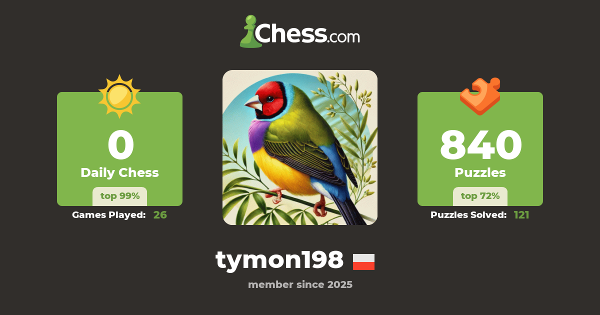 Tymon Plasun (tymon198) - Chess Profile - Chess.com