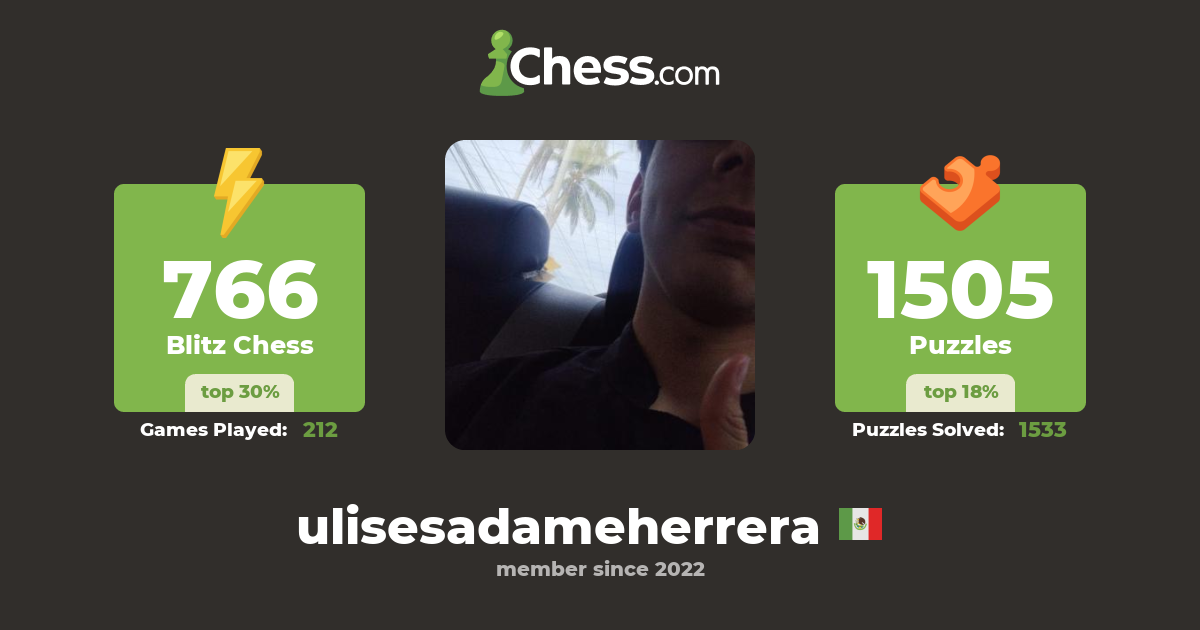 Ulises Adame Herrera (ulisesadameherrera) - Chess Profile - Chess.com
