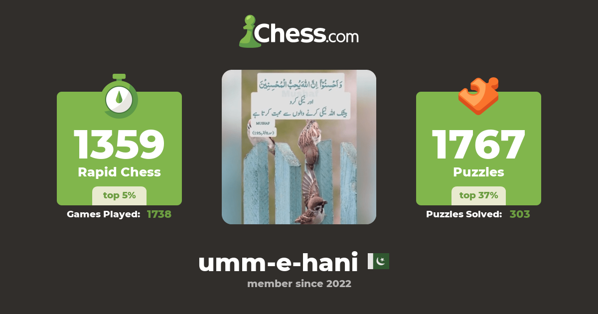 umm-e-hani - Chess Profile - Chess.com