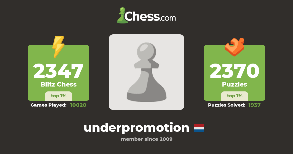 underpromotion - Chess Profile - Chess.com